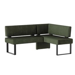 OTTO home Eckbank &raquo;Oliver mit Metallgestell, K&uuml;chenbank&laquo; verschiedene Bez&uuml;ge Cord Esszimmerbank OTTOs Choice gr&uuml;n Holzwerkstoff, Massivholz, Polyester