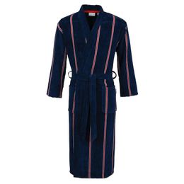 Carl Ross Herrenbademantel &raquo;Velours&laquo; 1 Stk. Kimono blau Velours 56/58 L: 130cm