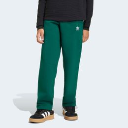 Jungen Sporthose "KIDS, WEITES BEIN", gr&uuml;n, Gr. 128, adidas originals, Obermaterial: 70% Baumwolle, 30% Polyester, Hosen