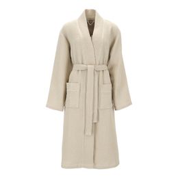 Vossen Bademantel &raquo;Siam, ideal f&uuml;r Sauna & Spa, Hotelbademantel, Morgenmantel&laquo; 1 Stk. Waffelpique braun Baumwoll-Mix XXS/XS L: 120cm