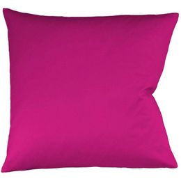 Fleuresse Kissenbezug &raquo;Colours Mako Satin, 100% Baumwolle, mit Rei&szlig;verschluss&laquo; Mako Satin, gl&auml;nzend, glatt, Premium Qualit&auml;t lila Mako-Satin, Mako-