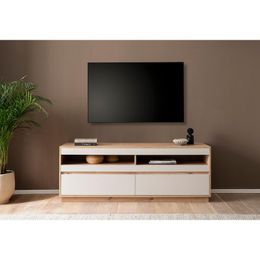 Home Affaire Lowboard &raquo;Sonora, moderner TV-Unterschrank, Kommode in Eiche Artisan, TV-Schrank&laquo; filigrane Rahmenoptik, ausreichend Stauraum, vielseitig