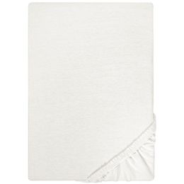 Biberna Spannbettlaken &raquo;Leila&laquo; Bettlaken aus 100% Baumwolle, f&uuml;r Matratzenh&ouml;hen bis 22 cm grau Jersey, Obermaterial: 100% Baumwolle B/L: 200cm, 1 Stk., Jersey