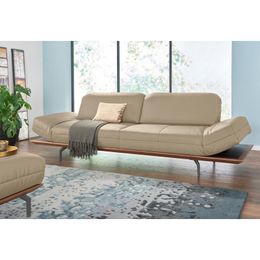 Creation BY ROLF BENZ 3-Sitzer &raquo;CR.420, Designsofa, Loungesofa&laquo; in 2 Qualit&auml;ten, Holzrahmen in Eiche Natur oder Nu&szlig;baum, Breite 232 cm beige Leder 