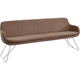 Musterring Essbank &raquo;Tavia&laquo; Schlittengestell in drei Ausf&uuml;hrungen, Breite 180, 200 oder 220 cm braun 100% PES B/H/T: 200cm x 87cm x 66cm, Chenille