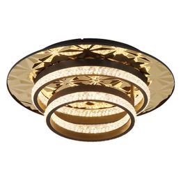 Globo LIGHTING Deckenleuchte &raquo;DELLA II&laquo; LED-Modul 1 Stk. Warmwei&szlig; LED Deckenleuchte f&uuml;r Wohn- & Esszimmer modern 1, H: 14cm, 1 Stk.
