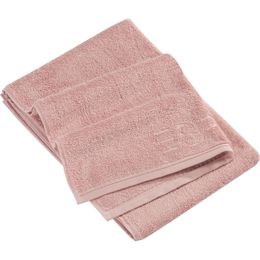 Esprit Handtuch &raquo;Modern Solid&laquo; vegan produziert rosa Webfrottier, Obermaterial: 85% Baumwolle, 15% Lyocell (TENCEL ) B/L: 50cmx100cm, 2 Stk., Webfrottier