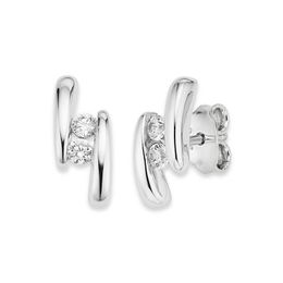 Bruno Banani Damen Paar Ohrstecker &raquo;Schmuck Geschenk Silber 925 Ohrschmuck Ohrringe Glitzerstein&laquo; mit Zirkonia (synth.) bunt Silber 925 (