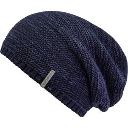 Chillouts Herren Chillouts Beanie &raquo;Keith Hat&laquo; Strickm&uuml;tze im Oversize-Look, meliert, gef&uuml;ttert blau Einheitsgr&ouml;&szlig;e