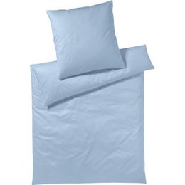 Yes For Bed Bettw&auml;sche &raquo;Pure & Simple Uni in Gr. 135x200, 155x220 oder 200x200 cm&laquo; 2 Stk. Bettw&auml;sche aus Baumwolle, zeitlose Bettw&auml;sche mit seidigem 