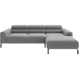 Home Affaire Ecksofa &raquo;Ecksofa, L-Form, incl. Kopfteilverstellung, Breite 258 cm&laquo; wahlweise elektrische Sitztiefenverstellung grau 95% Polyester, 5% 