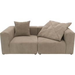 Home Affaire 2-Sitzer &raquo;Gerrid&laquo; im Cordbezug, bestehend aus zwei Eckelementen braun 100% Polyester B/H/T: 216cm x 69cm x 108cm, Cord