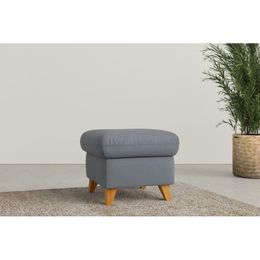Home Affaire Polsterhocker &raquo;Trelleborg&laquo; passend zur Serie "Trelleborg", incl. Stauraum blau 100% Polyester B/H/T: 58cm x 48cm x 58cm, Chenille-Optik