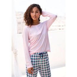 s.Oliver Damen s.Oliver Pyjamaoberteil mit Knopfleiste rosa 44/46