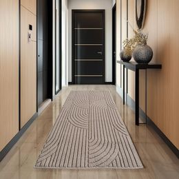 Ayyildiz Teppiche Teppich &raquo;HELIX 2201 , auch als L&auml;ufer und Rund erh&auml;ltlich&laquo; rechteckig 7 mm H&ouml;he 3D-Effekt durch Cut-Loop-Webtechnik, Woll-Optik, Boucl&eacute;, Wohnzimmer 