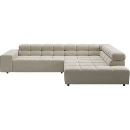Home Affaire Ecksofa &raquo;Ancona, Ecksofa, incl. Kopfteilverstellung, Breite 319 cm, L-Form&laquo; wahlweise elektrische Sitztiefenverstellung 88% Polyester, 12