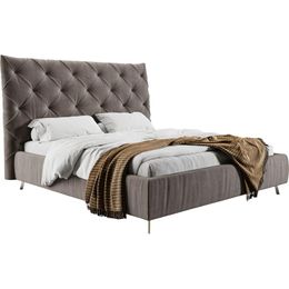Home Affaire Polsterbett &raquo;Elloree, in 4 Breiten, hinten mit Originalstoff bezogen, auch in Leder&laquo; Kopfteilh&ouml;he 143cm, belastbar bis 280 kg, auch in 