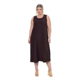 MIAMODA Kleid in haselnussbraun | Gr.: 52