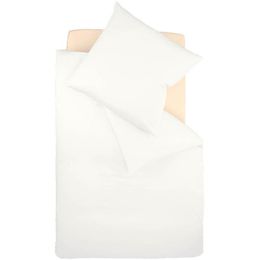 Fleuresse Bettw&auml;sche &raquo;Colours in 135x200, 155x220 oder 200x200 cm&laquo; 3 Stk. Bettw&auml;sche aus 100% Baumwolle, uni, mit Rei&szlig;verschluss beige Mako-Satin, 