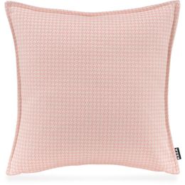 HOCK Dekokissen &raquo;Bobo&laquo; mit Jaquard-Struktur, Kissenh&uuml;lle mit F&uuml;llung, 1 St&uuml;ck rosa Baumwolle, Polyester B/L: 45cm x 45cm, 1 Stk.