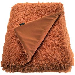 Apelt Plaid &raquo;Missouri 130x170&laquo; kuschelig weich orange Polyester B/L: 130cm x 170cm