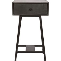 Woood Beistelltisch &raquo;Skybox aus Mangoholz mit Schublade, farbig lackiert, 40x30x70 cm&laquo; Schublade Innenma&szlig; 34x24x9,5 cm, Holz farbig behandelt B/H/T: 