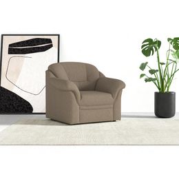 DOMO collection Sessel &raquo;Montana komfortabel und zeitlos, bequeme Armlehnen&laquo; grau 100% Polyester Struktur fein, B/H/T: 98cm x 84cm x 82cm