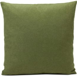 G&ouml;zze Dekokissen &raquo;Darco Uni&laquo; 1 St&uuml;ck, Ma&szlig;: 45 x 45 cm, mit F&uuml;llung gr&uuml;n Polyester B/L: 45cm x 45cm, 1 Stk.