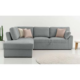 OTTO home Ecksofa &raquo;Citry&laquo; Breite 242 cm, Chenille, Bettfunktion, Bettkasten, L-Form grau 100% polyester B/H/T: 242cm x 88cm x 224cm, Chenille, 