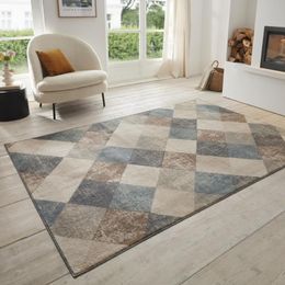 Hanse Home Teppich &raquo;Bakke&laquo; rechteckig 8 mm H&ouml;he Kurzflor, L&auml;ufer, Rauten-Muster, Wohnzimmer, Schlafzimmer, Esszimmer beige Polypropylen (PP) B : 240cm