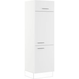 IMPULS K&Uuml;CHEN K&uuml;hlumbauschrank &raquo;"Valencia & Tirana", Breite/H&ouml;he: 60/190,7 cm, mit Klappt&uuml;r&laquo; vormontiert, mit Dreht&uuml;ren, mit verstellbarem Fachboden 