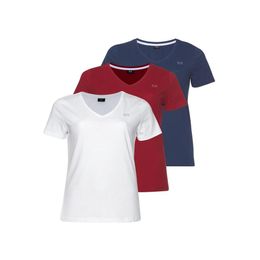 H.I.S. T-Shirt in marine, wei&szlig;, rot | Gr.: 52/54