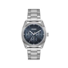 Hugo Herren Hugo Multifunktionsuhr &raquo;#BRIGHT SPORT&laquo; Quarzuhr, Armbanduhr, Herrenuhr, Edelstahlarmband, analog Einheitsgr&ouml;&szlig;e