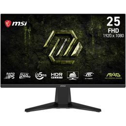 MSI Gaming-LED-Monitor &raquo;MAG 255F X24&laquo; 62 cm/25 &prime;&prime; 1920 x 1080 px FHD 0,5 Reaktionszeit 240 Hz neigbar Neigbar, Vesa Wandhalterung 100x100mm, 
