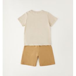 IDO M&auml;dchen Shorts "BABY BOY SUMMER SET", braun, Gr. 122, 100% Baumwolle, Hosen