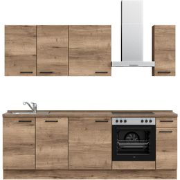 Nobilia K&uuml;chenzeile &raquo;"Structura I", NEU: individuell anpassbar mit gratis Profi-Beratung&laquo; vormontiert, Breite 240 cm, Ausrichtung w&auml;hlbar, wahlw. mit 