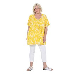 Ulla Popken Shirt in zitronengelb | Gr.: 50-52