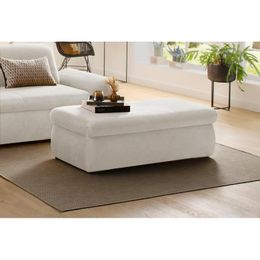 Home Affaire Polsterhocker &raquo;Avesa&laquo; Mit gro&szlig;em Staufach, passend zur Serie "Avesa", B/T/H: 136/64/43 cm beige 95% Polyester, 5% Polyacryl B/H/T: 136cm 