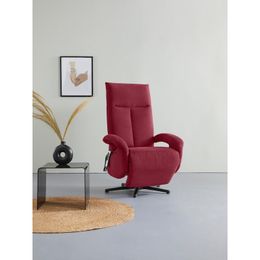 Sit & More sit&more TV-Sessel &raquo;Tycoon&laquo; wahlweise manuell, mit zwei Motoren oder mit Akku oder mit 2 Motoren rot 100% Polyester Luxus-Microfaser ALTARA NUBUCK ,