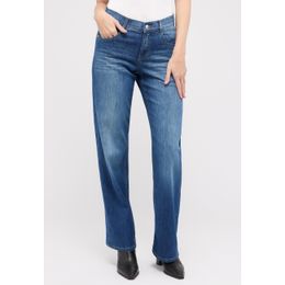 Angels Damen Relax-fit-Jeans "LIZ", blau, Gr. 34, Denim/Jeans, Obermaterial: 67% Baumwolle, 31% Polyester, 2% Elasthan, Jeans