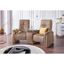 exxpo - sofa fashion 2-Sitzer &raquo;Tivoli, Kinosofa mit Relaxfunktion, mit Ablagetisch und Stauraum&laquo; bequem und komfortabel beige B/H/T: 207cm x 109cm x 