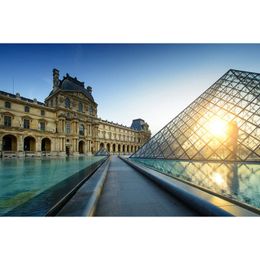 papermoon Fototapete &raquo;Paris Museum&laquo; bunt Vlies B/L: 5m x 2,8m, Bahnen: 10 Stk.