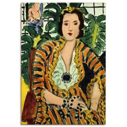Artland Wandbild &raquo;Dame mit blauem Schmuckst&uuml;ck. 1937&laquo; Bilder von Frauen 1 Stk. tlg. als Alubild, Leinwandbild, Poster, Wandaufkleber in verschied. Gr&ouml;&szlig;en bunt