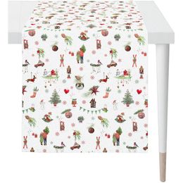 Apelt Tischl&auml;ufer &raquo;6200 WINTERWELT, Weihnachtsdeko, Weihnachten&laquo; Digitaldruck bunt Baumwolle, Polyester B/L: 48cm x 140cm, 1 Stk., rechteckig
