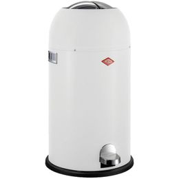 Wesco M&uuml;lleimer &raquo;Kickmaster&laquo; 1 Beh&auml;lter Abfallsammler mit D&auml;mpfer, 33 Liter wei&szlig; Stahlblech B/H/T: 37,5cm x 69cm x 37,5cm, 33 l