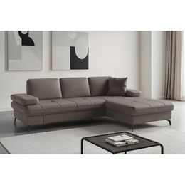 Sit & More sit&more Ecksofa &raquo;Morris Jubi, Recamiere, Breite 247 cm&laquo; mit Armteilfunktion,, wahlweise mit Schlaffunktion B/H/T: 247cm x 83cm x 171cm, NaturLEDER 