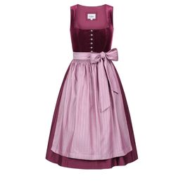 N&uuml;bler N&Uuml;BLER Damen Dirndl "Midi Dirndl Flamina", lila, Gr. 44, Obermaterial: 94% Polyester PES. 6% Elasthan EL., Kleider
