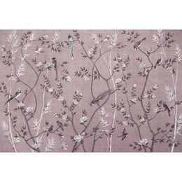 Livingwalls living walls Fototapete &raquo;Walls by Patel Tea Room&laquo; glatt Vlies, Wand lila Vlies B/L: 4m x 2,7m