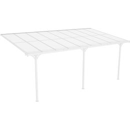 WESTMANN Terrassendach &raquo;Bruce 556&laquo; wei&szlig; Aluminium, Polycarbonat (PC) B/H/T: 556cm x 270cm x 300cm, pulverbeschichtet