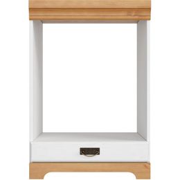 OTTO home Herdumbauschrank &raquo;R&uuml;gen&laquo; Breite 60 cm, Kiefer massiv, Nischenma&szlig; Herd B/T/H 56,7/54,2/60,5 cm wei&szlig; Massivholz B/H/T: 60cm x 88cm x 60cm, 